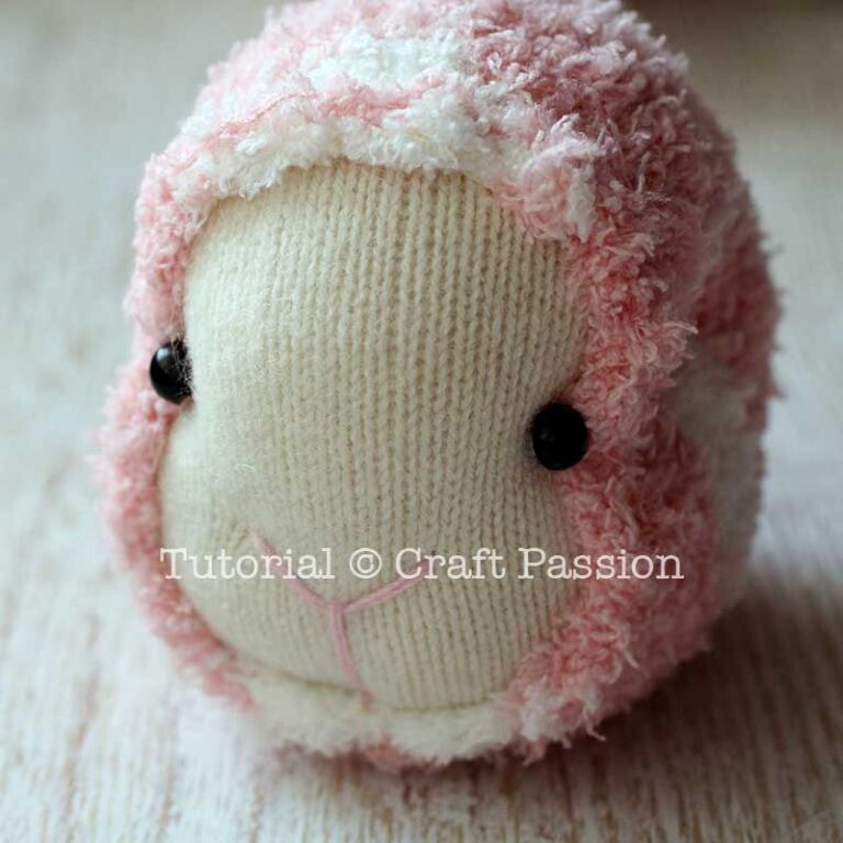 Sock Sheep Stuffed Animal - Free Sewing Pattern • Craft Passion