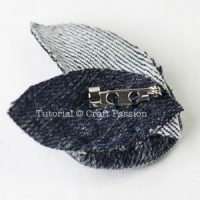 Denim Rosette Brooch - How To Sew | Craft Passion