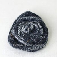 Denim Rosette Brooch - How To Sew | Craft Passion