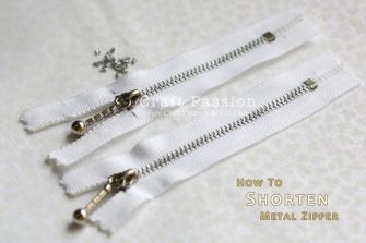 Shorten Metal Zipper - How To - DIY Tutorial | Craft Passion