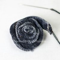 Denim Rosette Brooch - How To Sew | Craft Passion