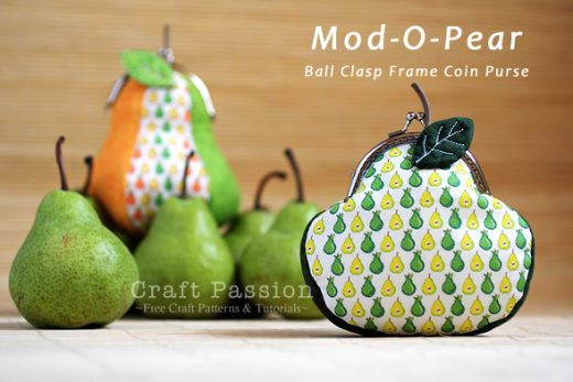 Kiss Lock Purse In Pear-Shaped - Free Downloadable Templates