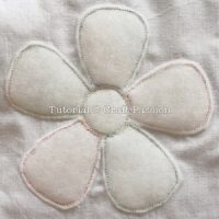 Free Flower Applique Pattern With Leaf & Stem • Craft Passion