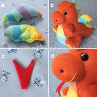 How To Sew Sock Dragon Stuffed Animal, Drake - Free Pattern