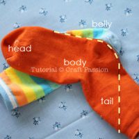 How To Sew Sock Dragon Stuffed Animal, Drake - Free Pattern