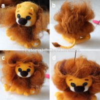 Beautiful Needle Felted Lion - How To Make needle felted animals