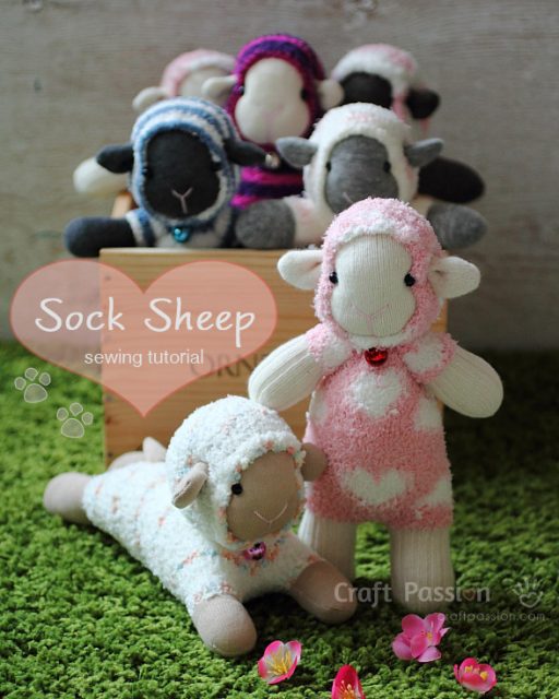 Sock Sheep Stuffed Animal - Free Sewing Pattern • Craft Passion