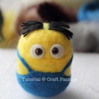 Needle Felted Minion - Easy Needle Felting For Beginners| Craft Passion