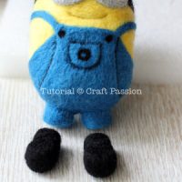 Needle Felted Minion - Easy Needle Felting For Beginners| Craft Passion