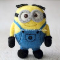 Needle Felted Minion - Easy Needle Felting For Beginners| Craft Passion