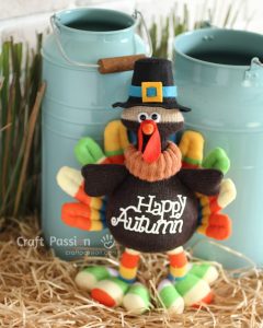 How To Sew Turkey Stuffed Animal From Socks • Free Pattern