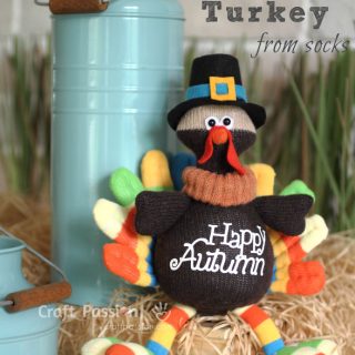 How To Sew Turkey Stuffed Animal From Socks • Free Pattern
