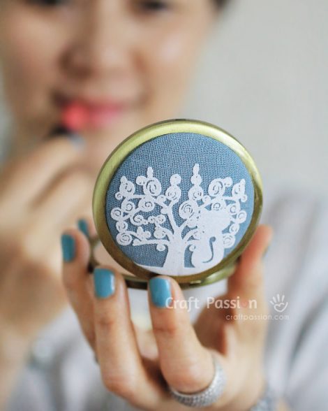 Antique Pocket Mirror - How To Make A Gift • Craft Passion