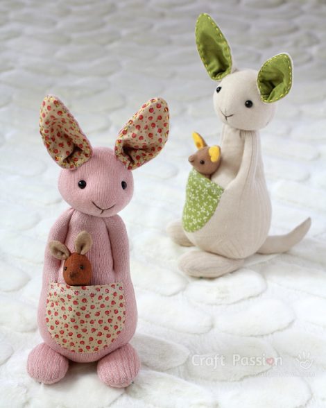 Sock Kangaroo Stuffed Animal - Free Sewing Pattern • Craft Passion