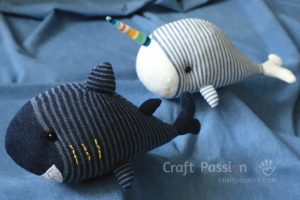 Sock Shark Stuffed Animal • Free Sewing Pattern & Tutorial