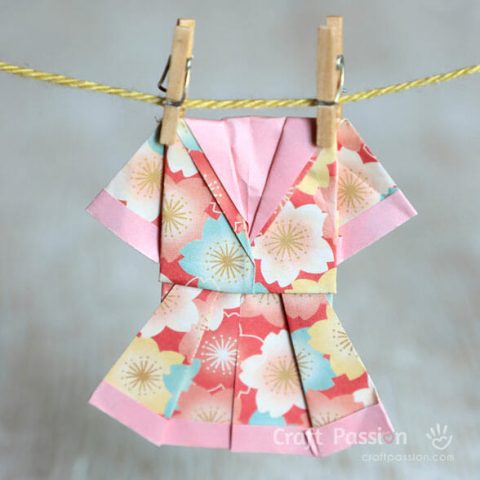 Origami Dress - How To Origami | Craft Passion - Free Pattern & Tutorial