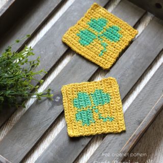 Crochet Shamrock Coaster Pattern • Craft Passion