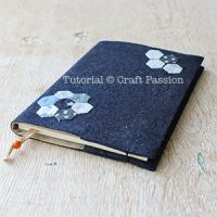 DIY Book Cover With Fabric - 2 Options • Craft Passion