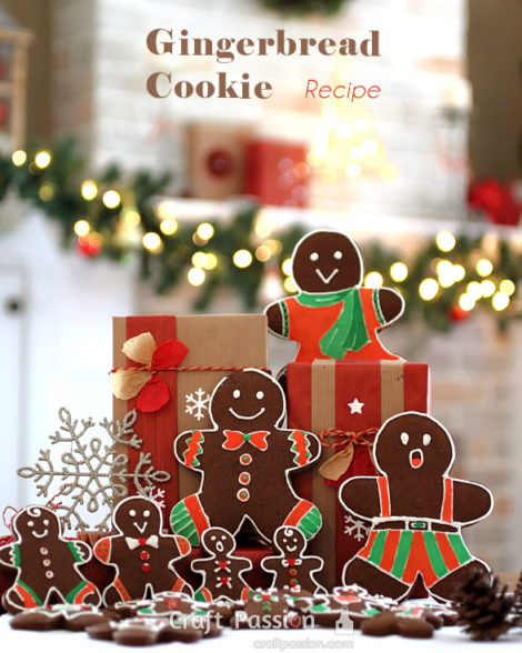 Gingerbread Man Cookies • Easy Christmas Recipe • Craft Passion