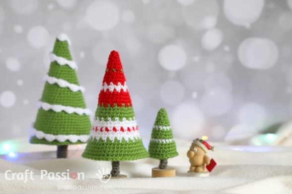Pine Tree Crochet Pattern, Free Pattern • Craft Passion