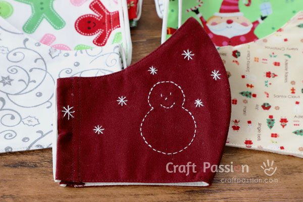 Christmas Face Mask - Sewing Pattern • Craft Passion