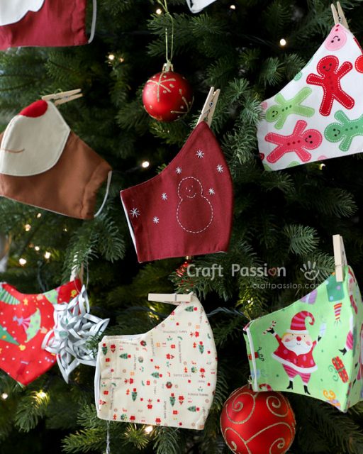 Christmas Face Mask - Sewing Pattern • Craft Passion