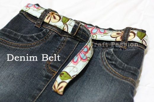 Denim Belt - Reversible - Sewing Pattern | Craft Passion