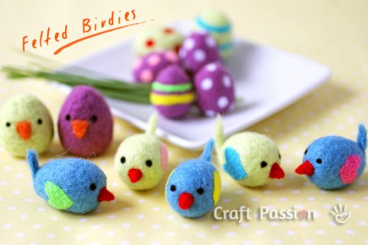Needle Felted Birds - Free Needle Felting Animals Patterns | Craft Passion