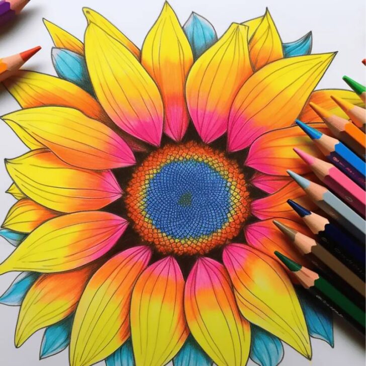 450+ Fun and Free Flower Coloring Pages • Craft Passion