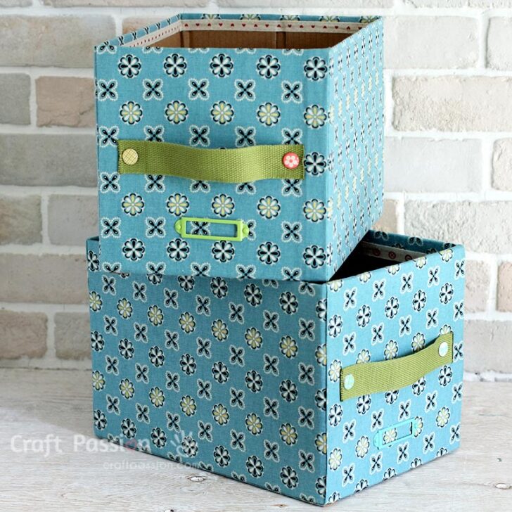 Fabric Storage Box - Easy DIY Craft Tutorial • Craft Passion