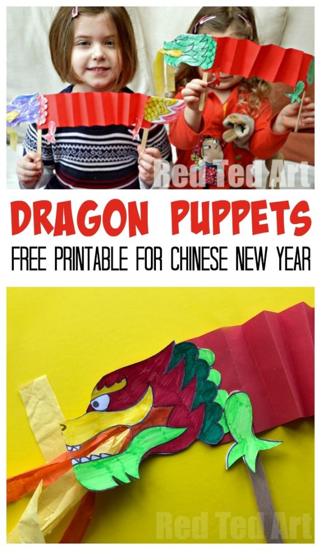 14 Chinese Dragon Puppets - Easy Kid Craft | Craft Passion