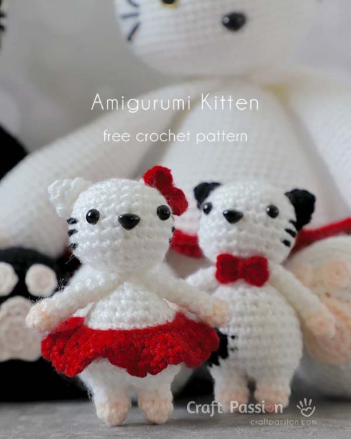 Free 3 Amigurumi Kitten Crochet Pattern • Craft Passion