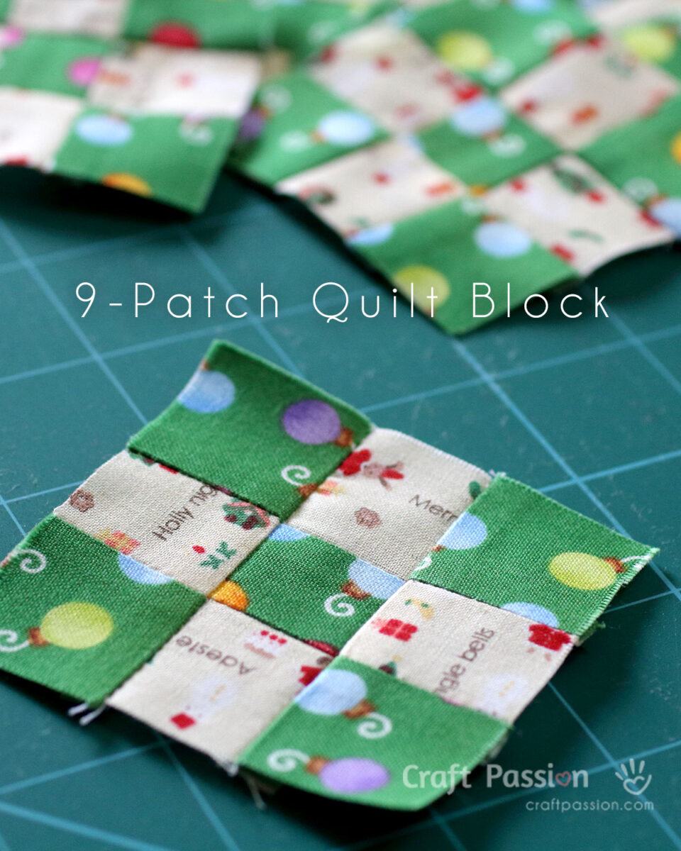 Basic 9 Patch Quilt Block - Free Quilt Pattern | Craft Passion
