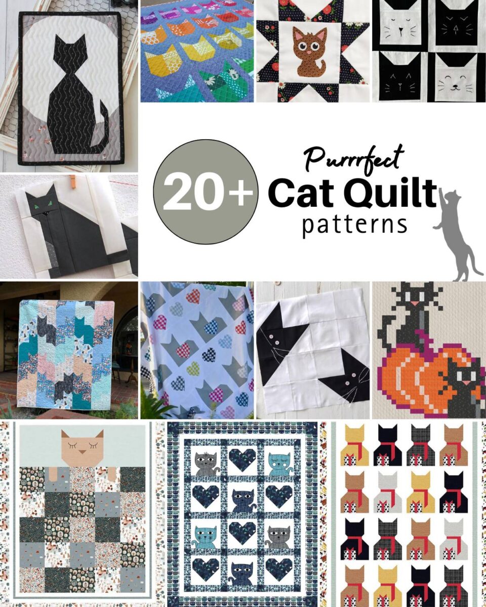 25 Purrfect and Adorable Cat Quilt Patterns • Craft Passion