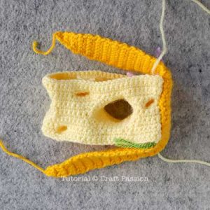 Crochet Cheese Wedge Pattern - #1 Free Crochet Pattern • Craft Passion