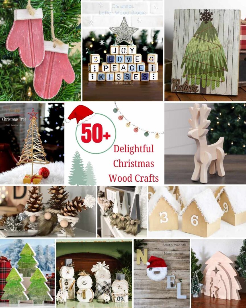 56 Delightful Christmas Wood Crafts • Craft Passion