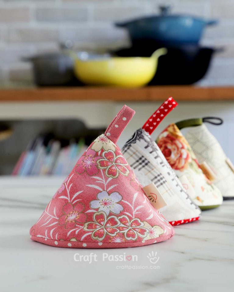 Free Cone Potholder Pattern - How To Sew • Craft Passion