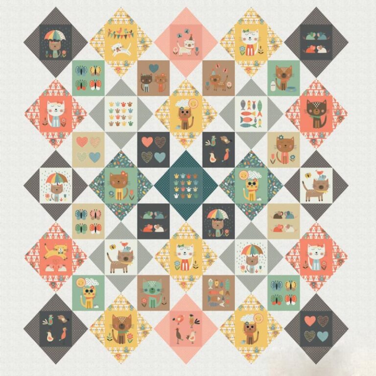 25 Purrfect and Adorable Cat Quilt Patterns • Craft Passion