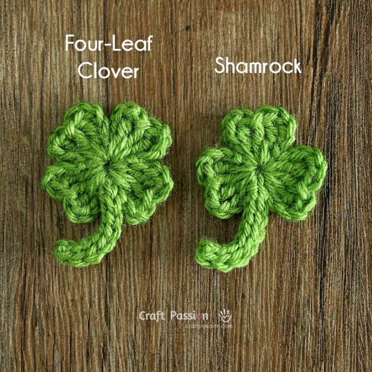 Easy Crochet Shamrock Appliqué - Free Pattern • Craft Passion