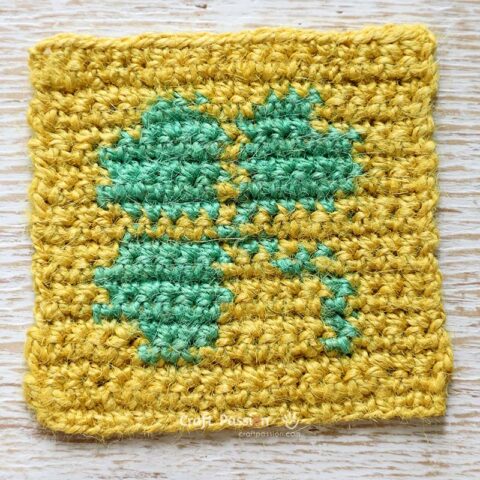Crochet Shamrock Coaster Pattern - Free Pattern • Craft Passion