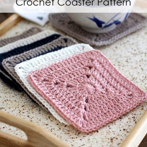Square Crochet Coaster Pattern - Free • Craft Passion