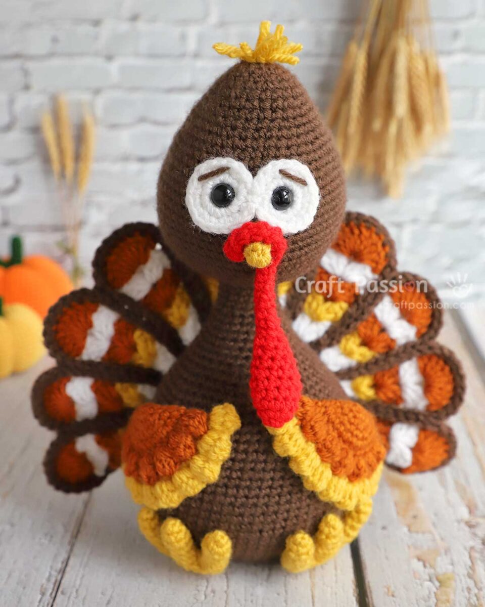 Crochet Turkey Amigurumi Pattern - Free Crochet Pattern • Craft Passion