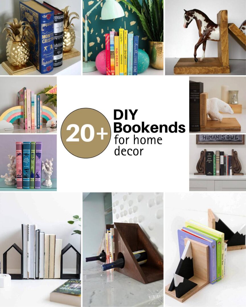 21 Artsy DIY Bookends For Home Decor • Craft Passion