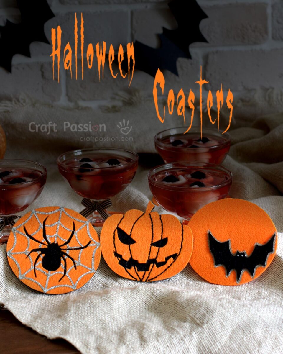 Halloween Coasters - How To DIY Halloween Crafts | Craft Passion
