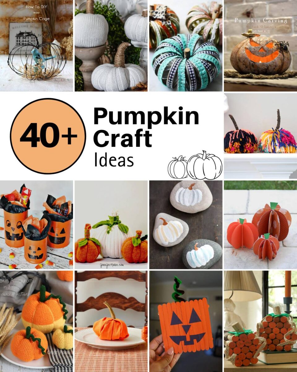 41 Exciting and Easy DIY Pumpkin Craft Ideas • Craft Passion