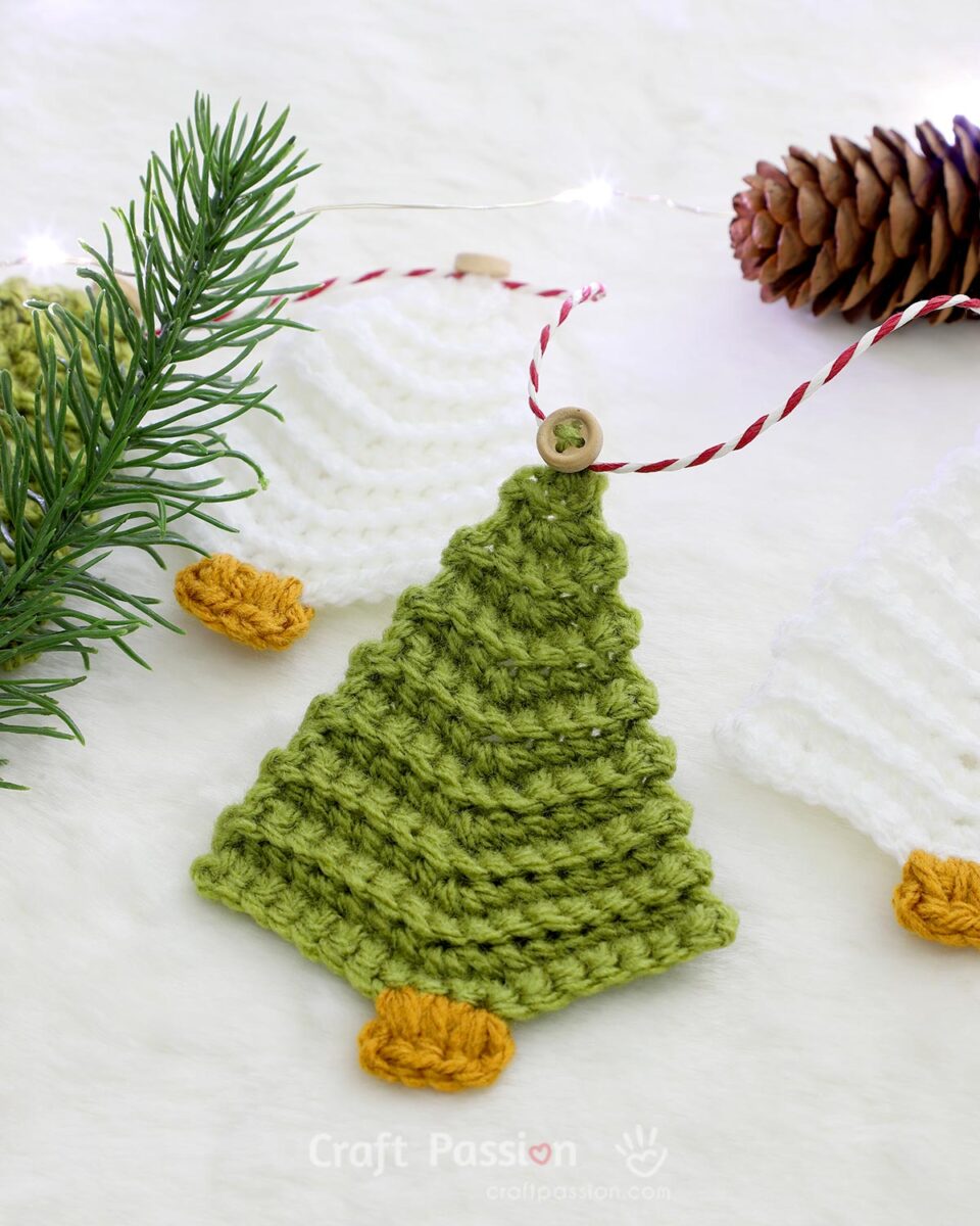 Easy Crochet Christmas Tree - Free Pattern • Craft Passion