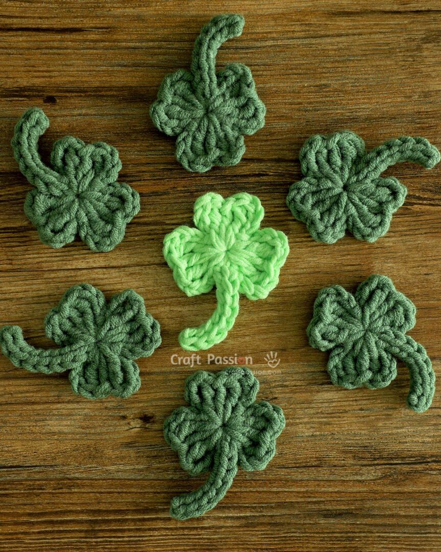 Easy Crochet Shamrock Appliqué - Free Pattern • Craft Passion
