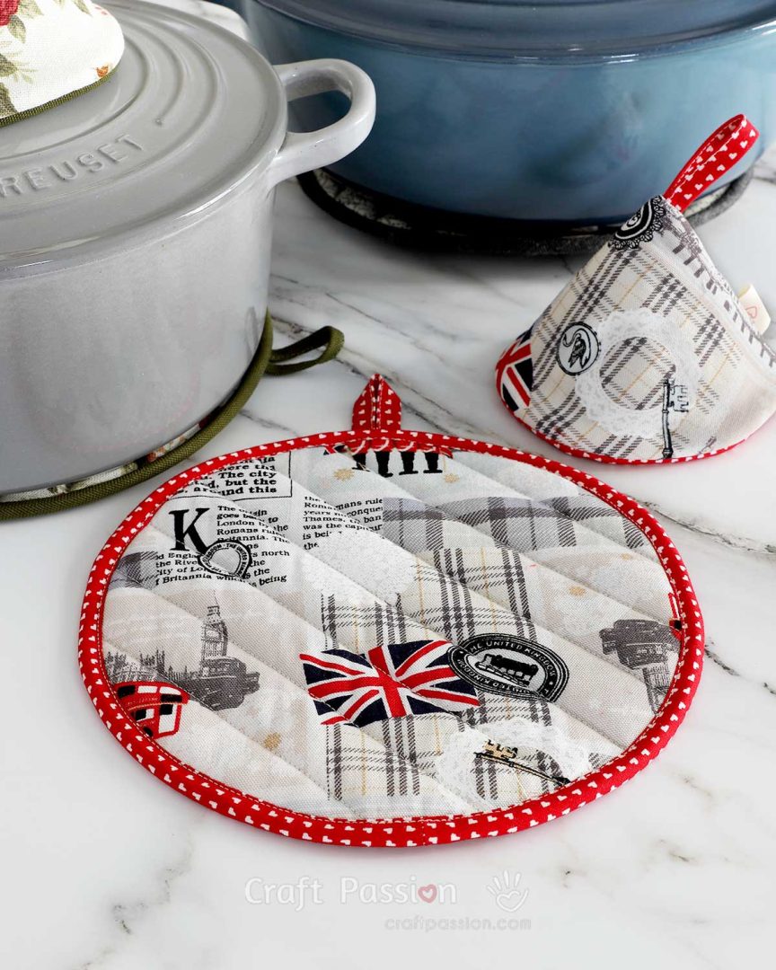 Easy Quilted Trivet Sewing Pattern - How To Sew • Craft Passion