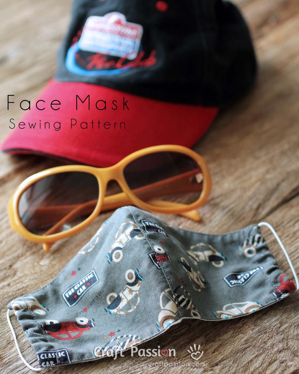 Face Mask Pattern (FREE), 4 Sizes - Best Fit Ever • Craft Passion
