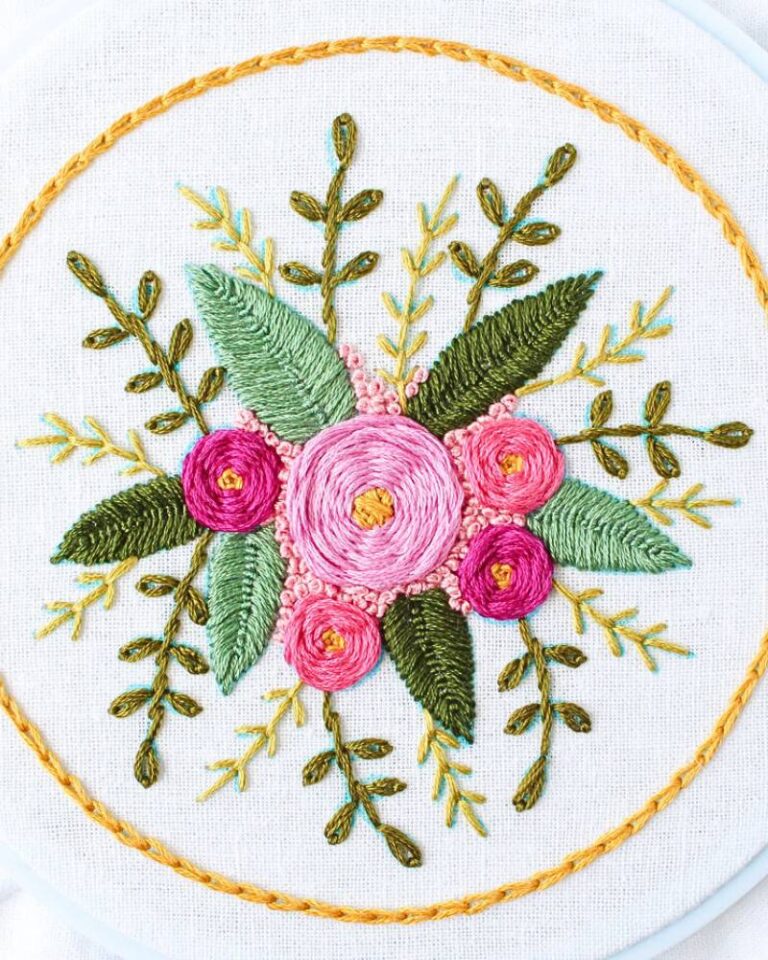 42 Easy Embroidery Flowers with Free Patterns • Craft Passion